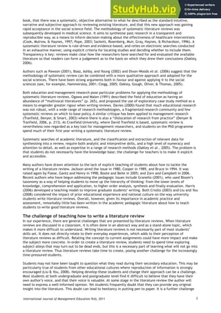 A Three-Stage Framework For Teaching Literature Reviews A New Approach | PDF