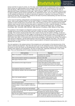 A Three-Stage Framework For Teaching Literature Reviews A New Approach | PDF