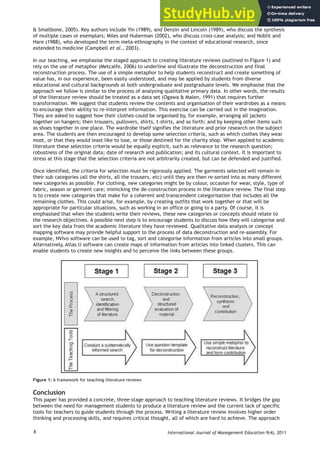 A Three-Stage Framework For Teaching Literature Reviews A New Approach | PDF