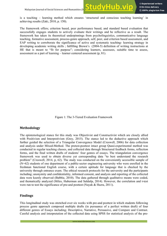 A Three Tiered Evaluation Framework For Effective Writing Instruction ...