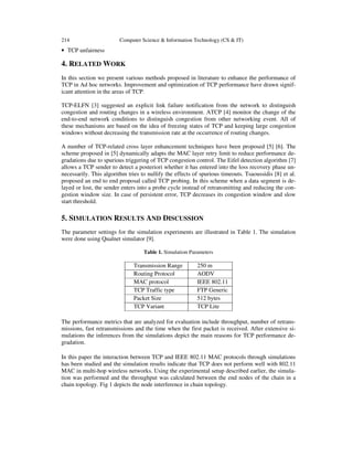 A throughput analysis of tcp in adhoc networks | PDF
