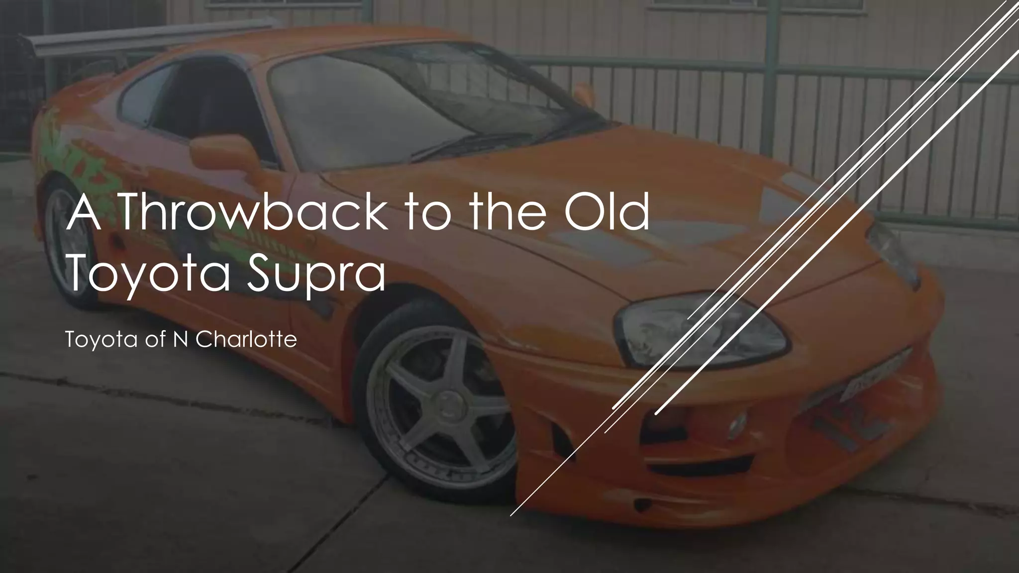 A Throwback to the Old Toyota Supra | PDF