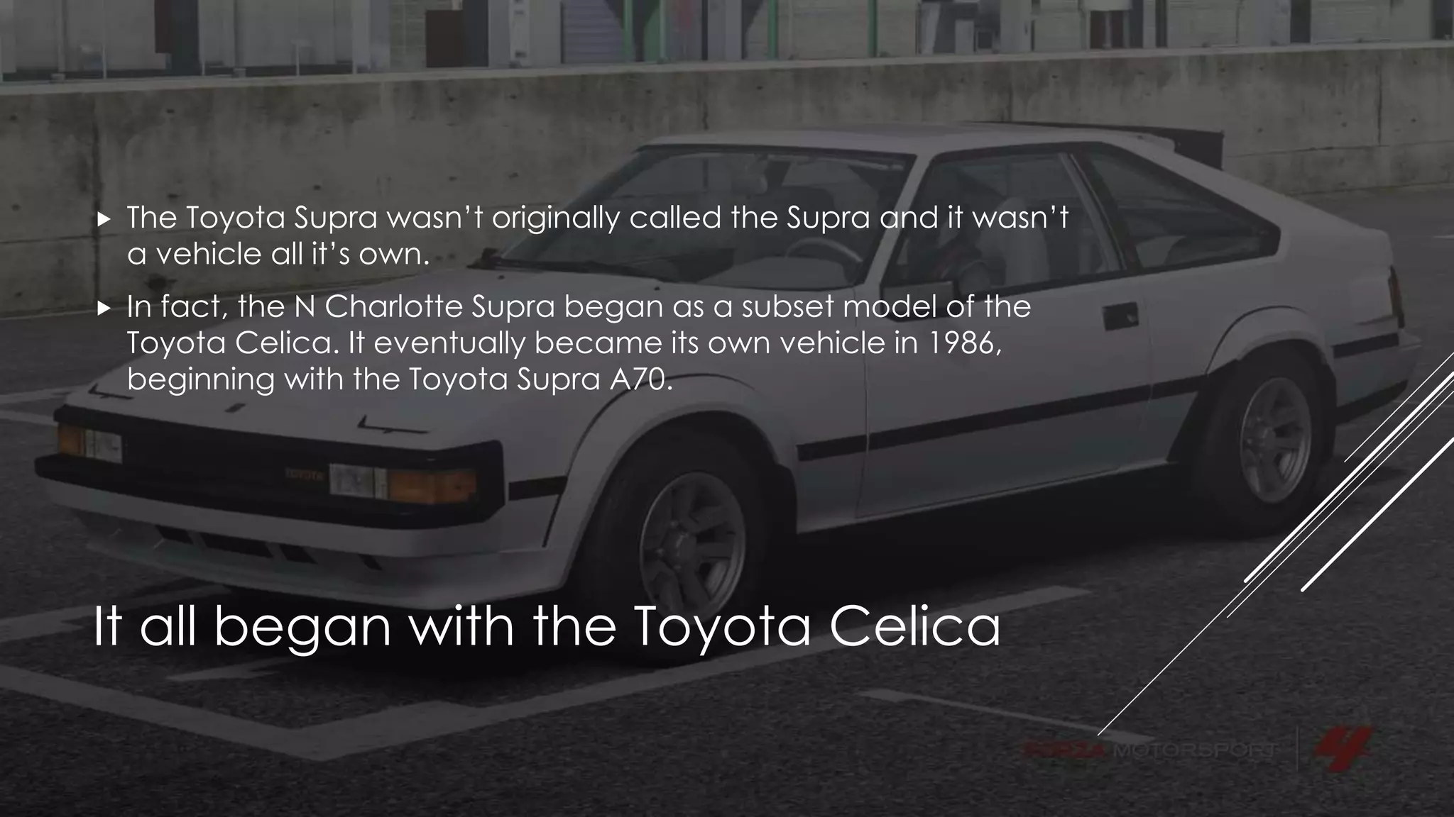 A Throwback to the Old Toyota Supra | PDF