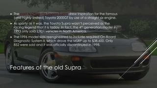 A Throwback to the Old Toyota Supra | PDF