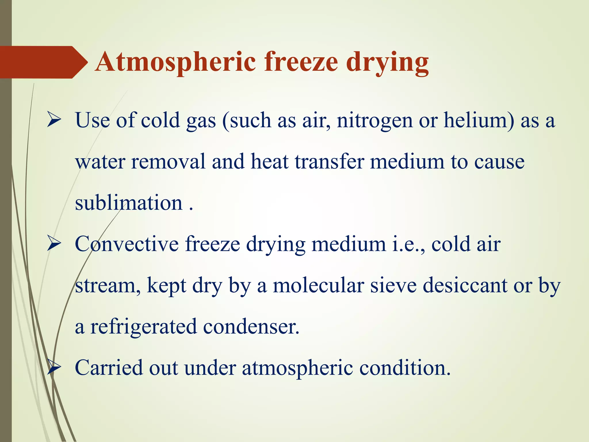 Spray Freeze Drying | PPTX