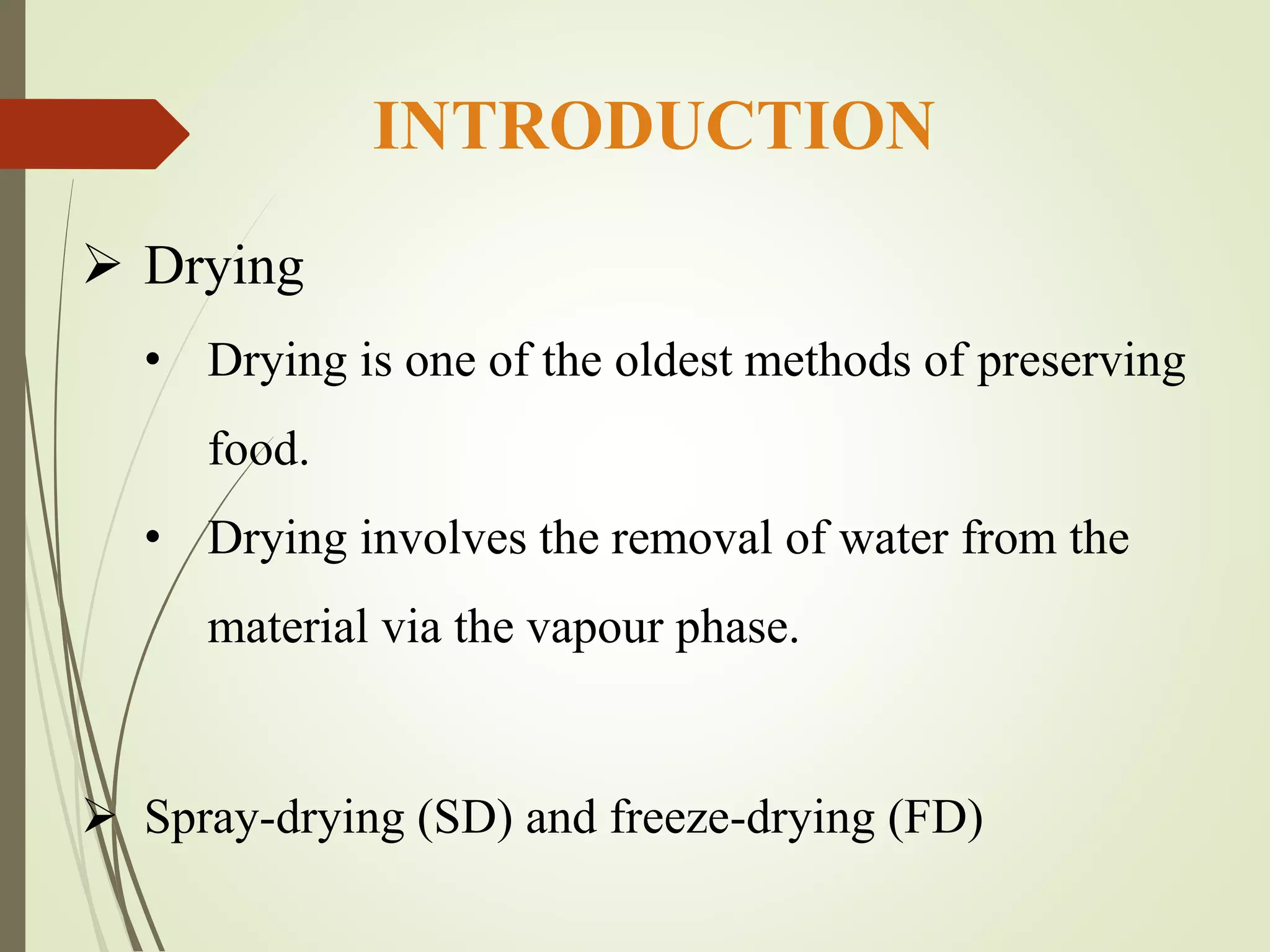 Spray Freeze Drying | PPTX
