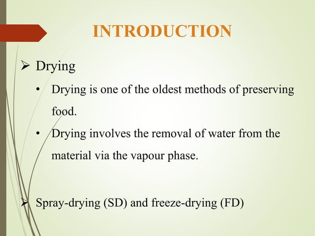 Spray Freeze Drying | PPTX | Chemistry | Science