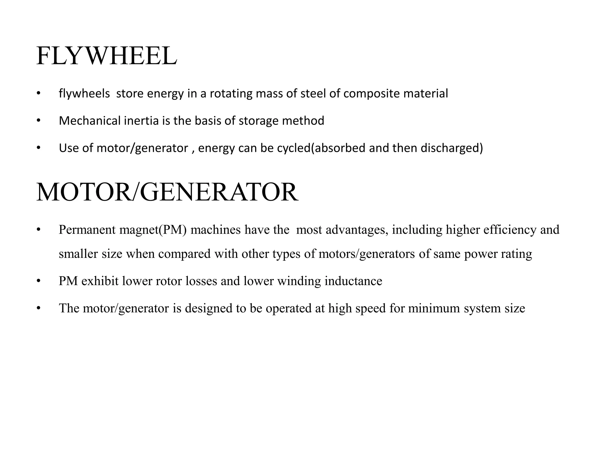 FLYWHEEL ENERGY STORAGE SYSTEM | PPTX