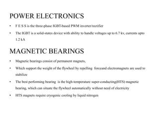 FLYWHEEL ENERGY STORAGE SYSTEM | PPTX
