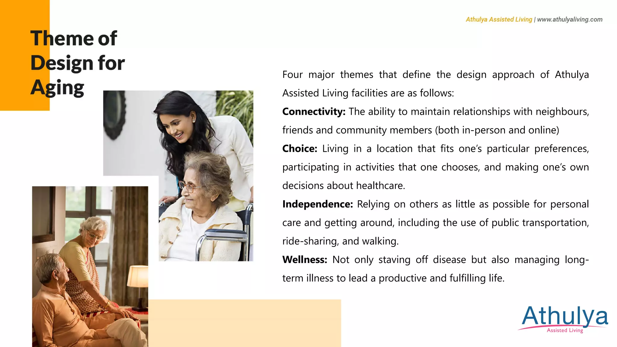 Design For Aging - Senior Friendly Homes - Athulya Assisted Living | PPT