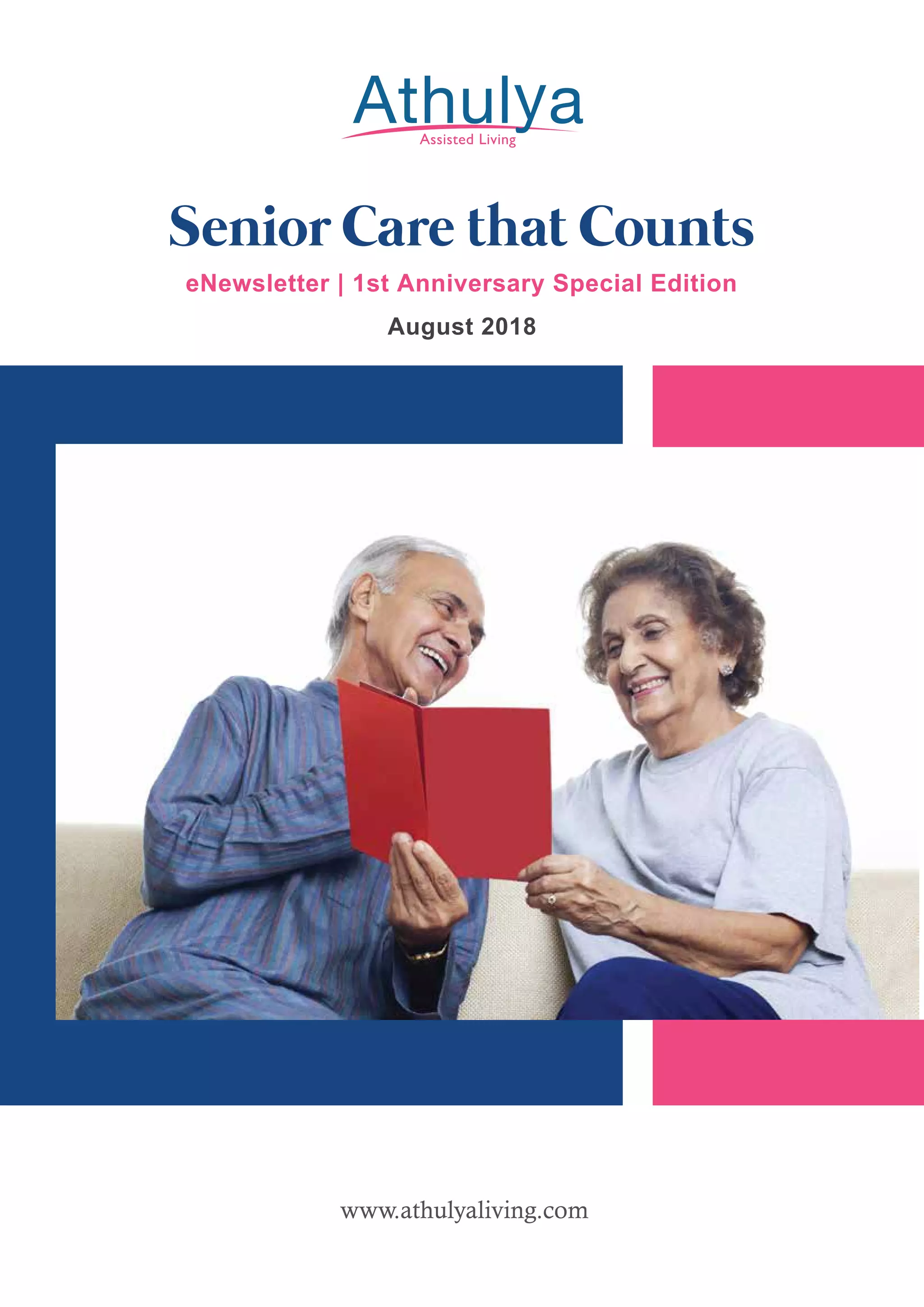 Athulya Assisted Living - 1st anniversary eNewsletter | PDF