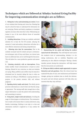 Athulya Assisted Living - 1st anniversary eNewsletter | PDF