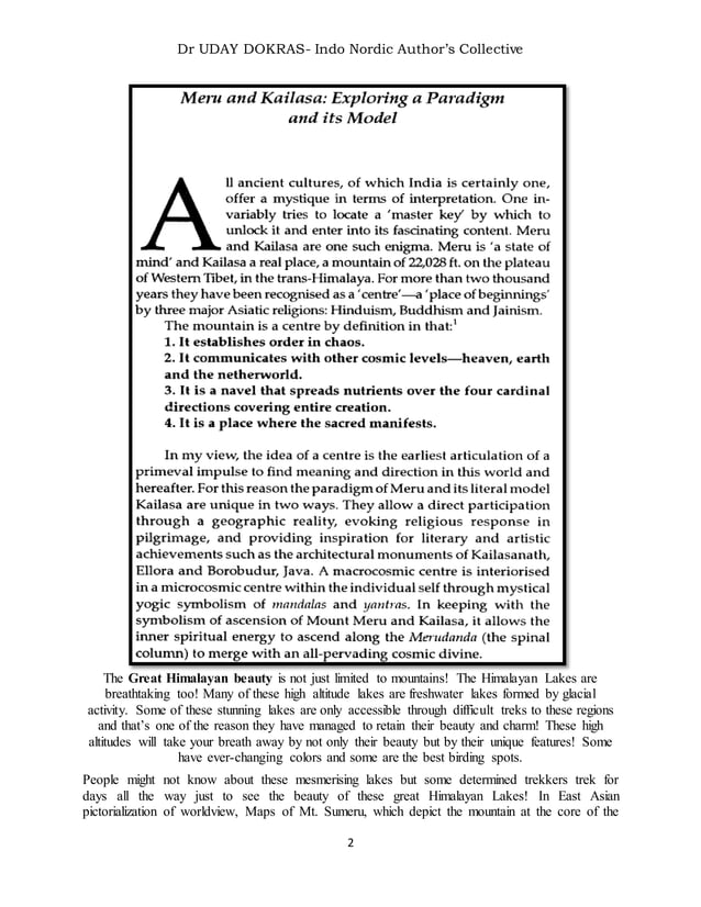 Hindu Buddhist Cosmology Lake Athvathpaya | PDF