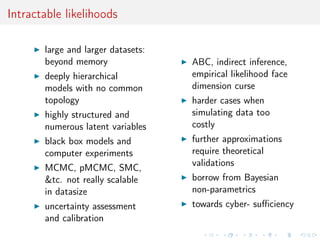 Intractable likelihoods | PPT