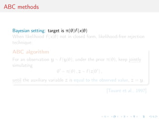 Intractable likelihoods | PPT