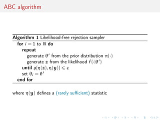 Intractable likelihoods | PPT