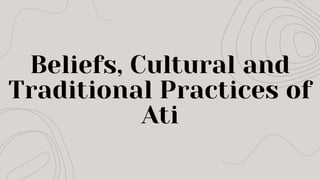 Ati one of the indigenous people in the Philippines | PDF