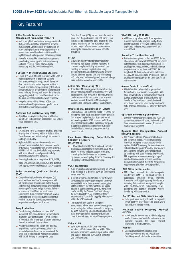 Allied Telesis AT-8000S v2 New 2023 Series | PDF | Computer Networking | Computing