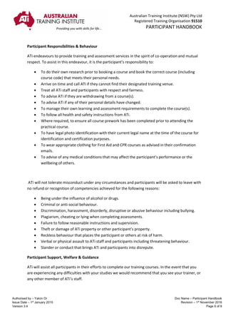 Australian Training Institute (NSW) Pty Ltd Registered Training ...