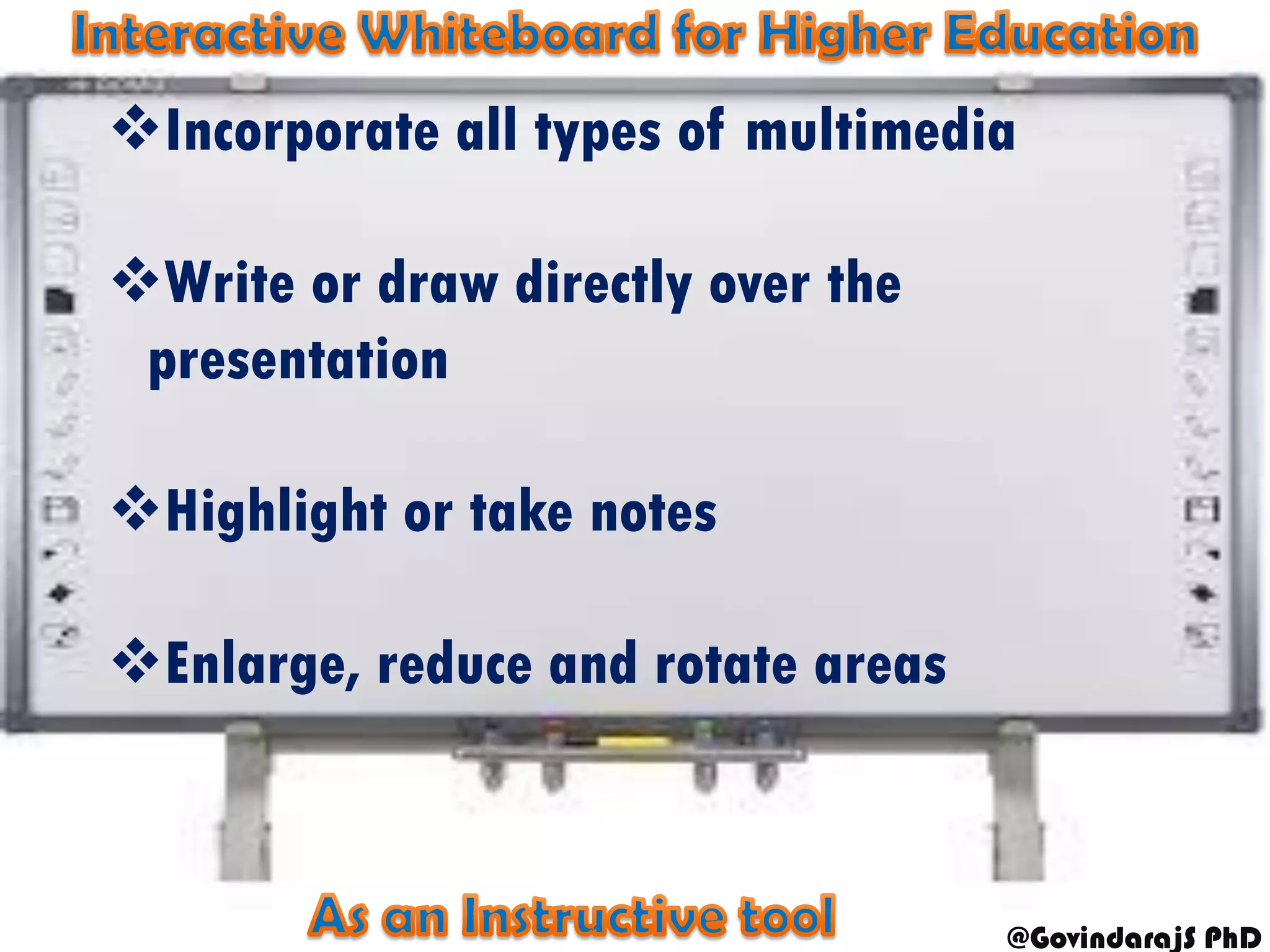 Advanced Techniques of Instruction - Unit – 2: Interactive Whiteboard ...