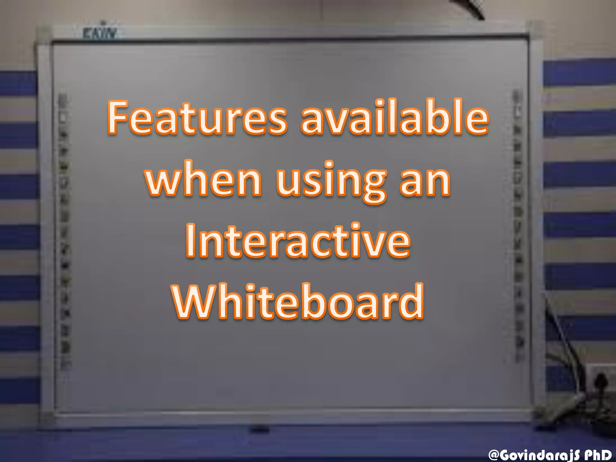 Advanced Techniques of Instruction - Unit – 2: Interactive Whiteboard ...