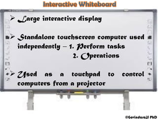 Advanced Techniques of Instruction - Unit – 2: Interactive Whiteboard ...