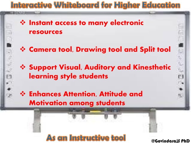 Advanced Techniques of Instruction - Unit – 2: Interactive Whiteboard ...