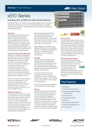 Allied Telesis X510 Series | PDF | Computer Networking | Computing