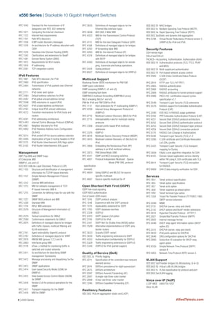 Allied Telesis x550 Series | PDF