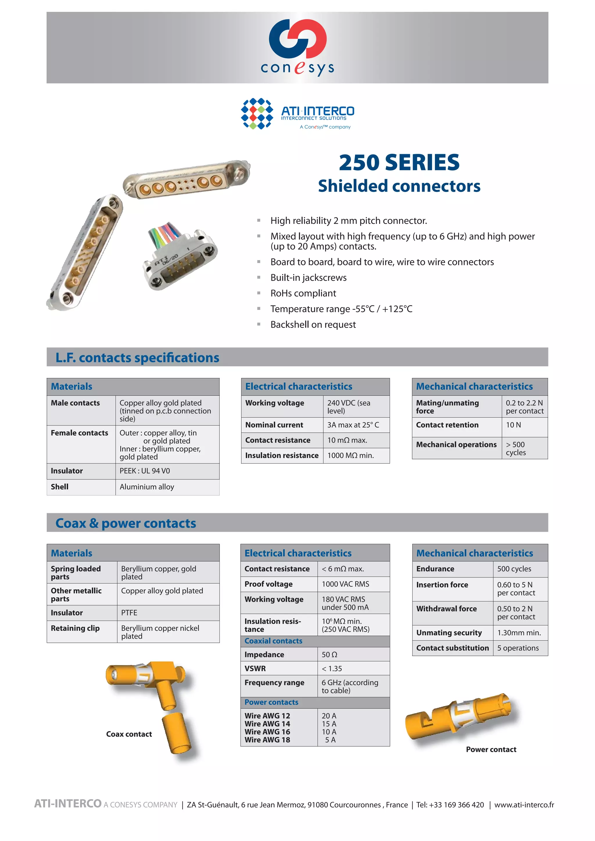 Ati 250 series answer to Nicomatic DMM | PDF