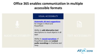 Office 365 Accessibility - ATIA | PPTX