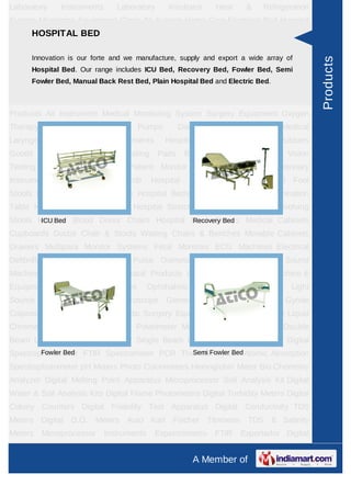 ATICO Medical Pvt. Ltd, Ambala , Laboratory Incubator | PDF