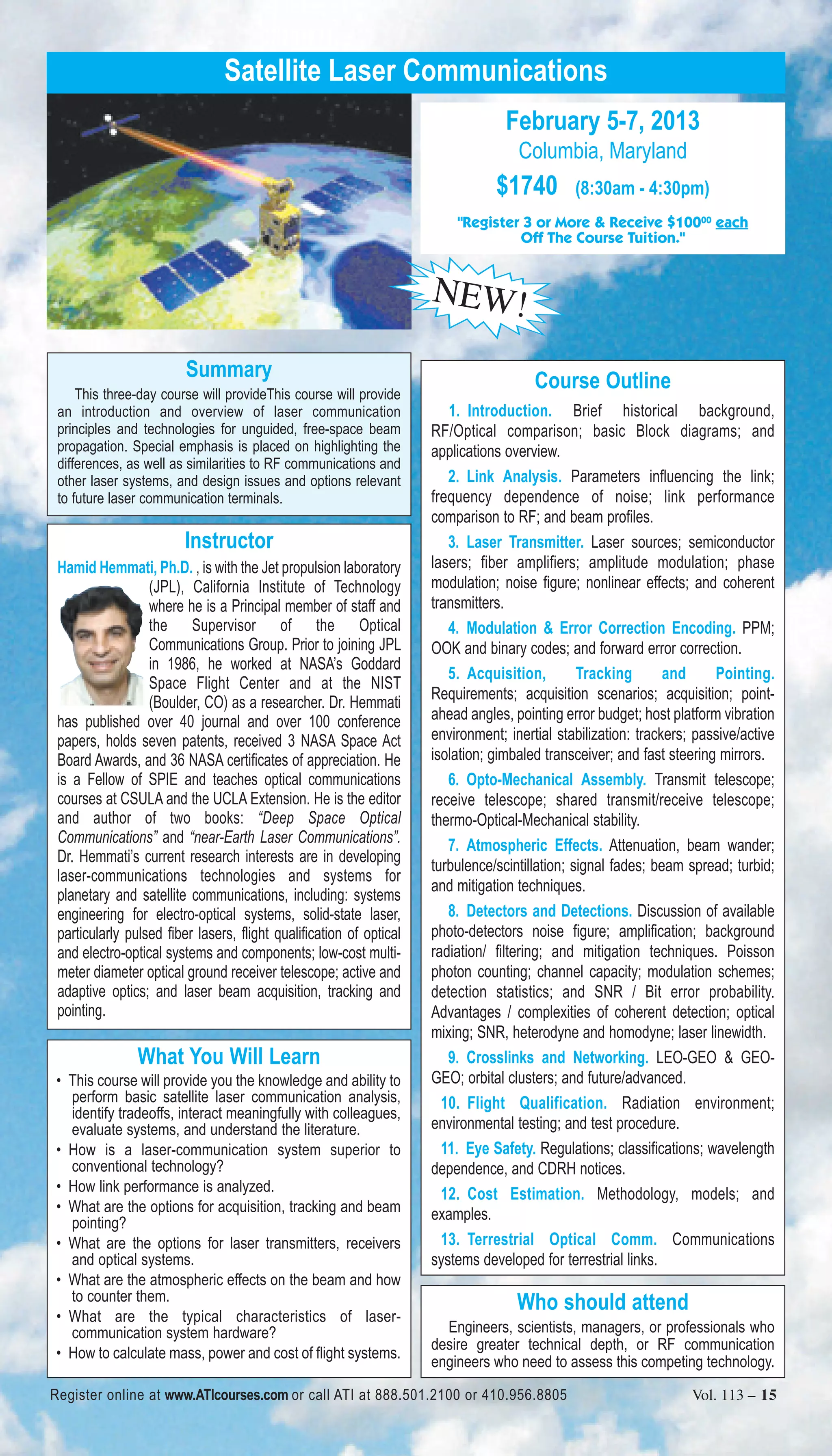 ATI Catalog Of Space, Satellite, Radar, Defense and Systems Engineering ...