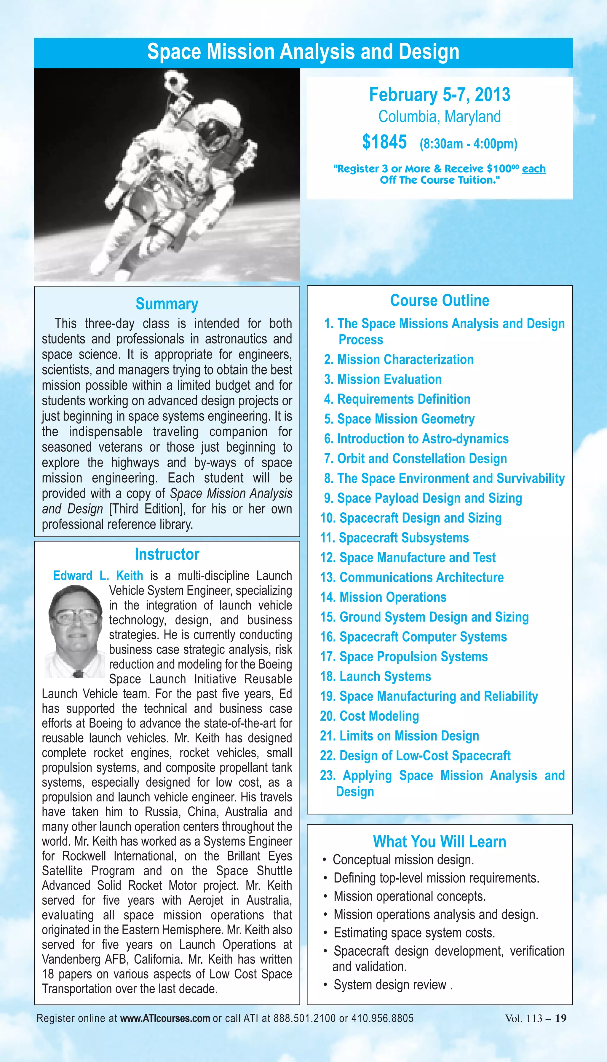 ATI Catalog Of Space, Satellite, Radar, Defense and Systems Engineering ...