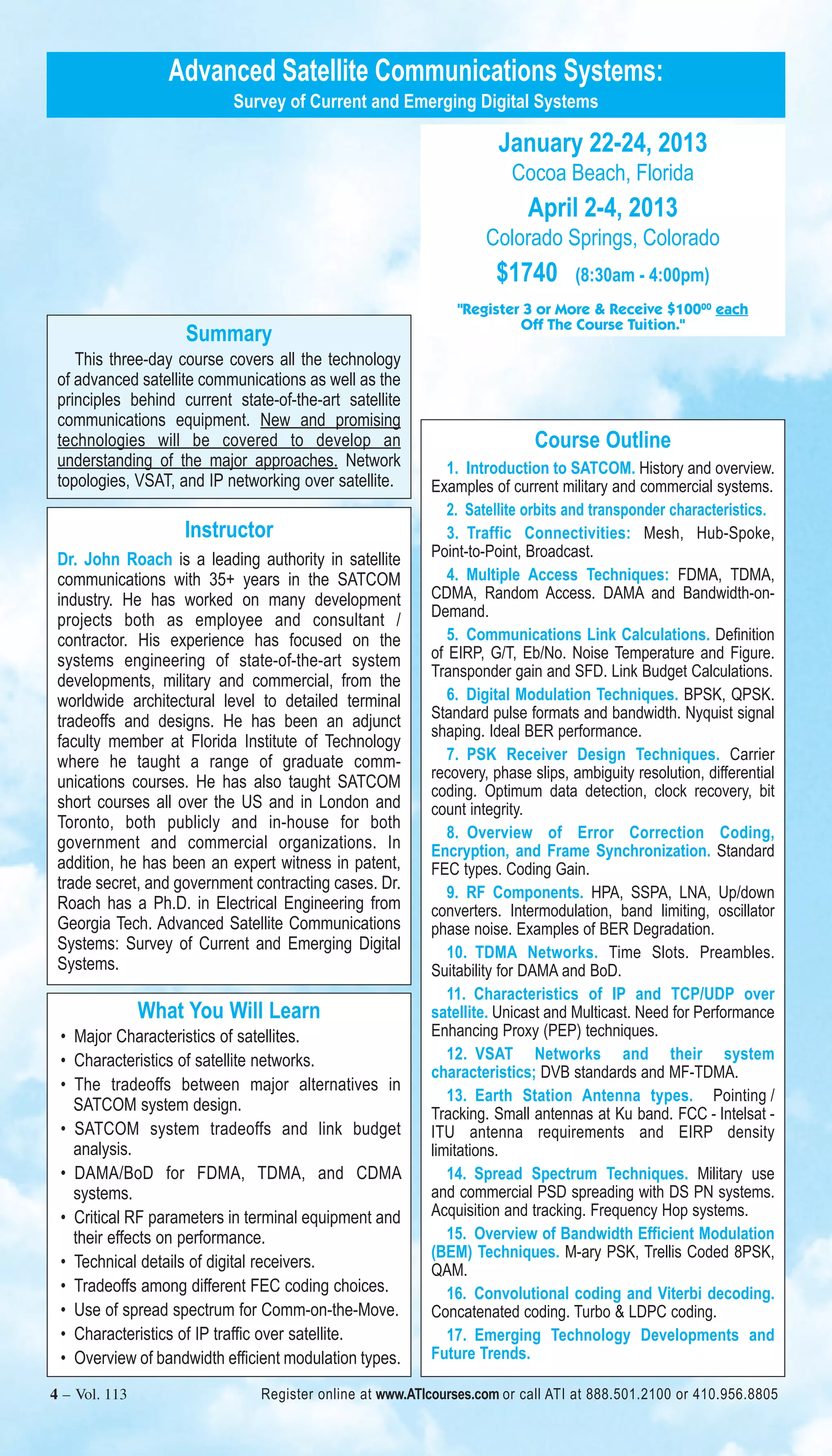 ATI Catalog Of Space, Satellite, Radar, Defense and Systems Engineering ...