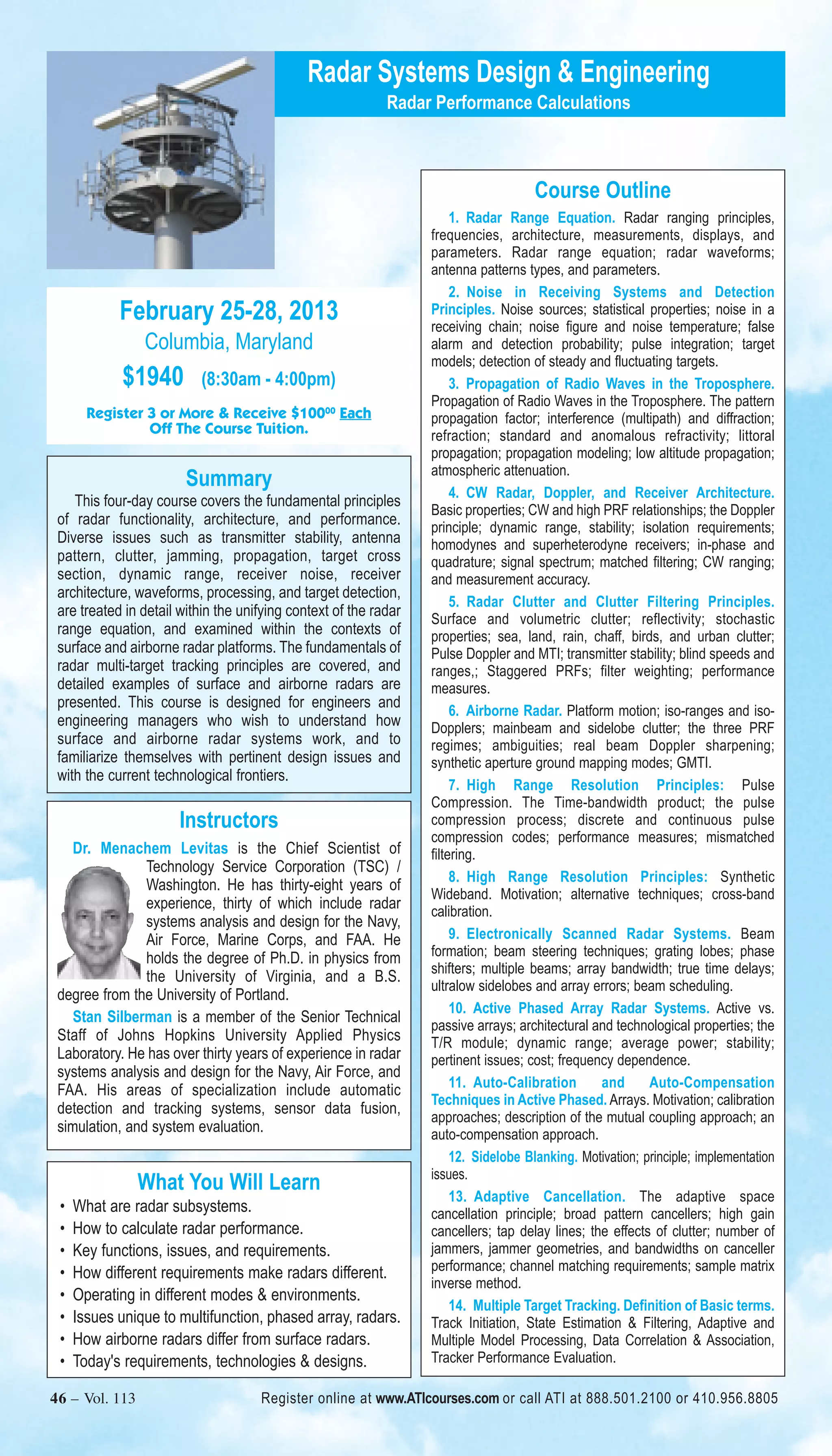 ATI Catalog Of Space, Satellite, Radar, Defense and Systems Engineering ...