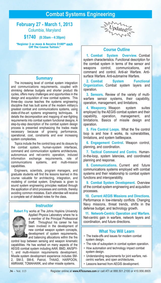 ATI Catalog Of Space, Satellite, Radar, Defense and Systems Engineering ...