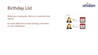 10 Free Web Parts for SharePoint 2013 Cloud - by Atidan | PPTX