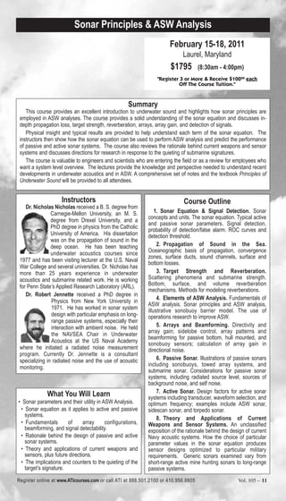 ATI Defense Satellite Sonar Systems | PDF