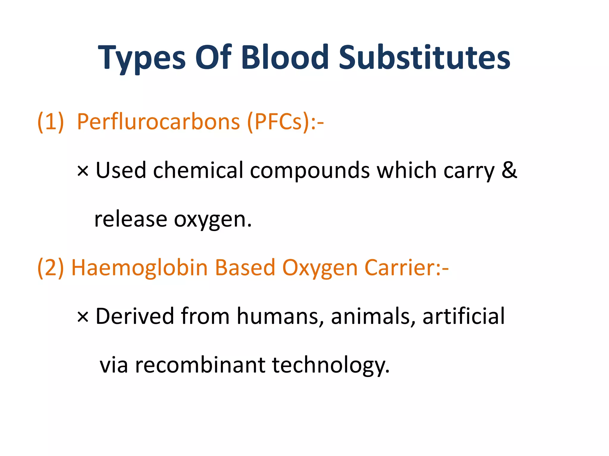 Atificial blood | PPTX