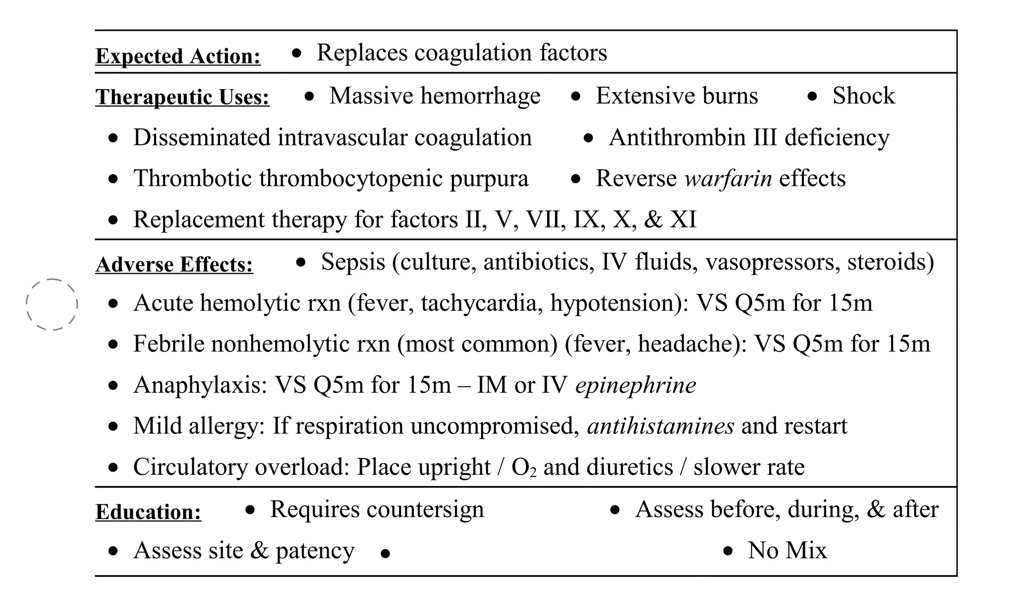 Ati flash cards 07, medications affecting the blood | PPT