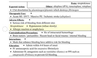 Ati flash cards 07, medications affecting the blood | PPT