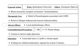 Ati flash cards 08, medications affecting the respiratory system | PPT