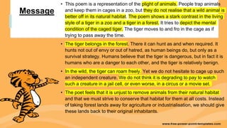 A Tiger in the zoo 23-24.pptx | Zoos & Aquariums | Attractions