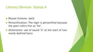 A tiger in the zoo poem presentation | PPT