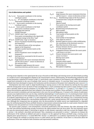 A time domain clean approach for the identification of acoustic moving sources alain a utilizar ...
