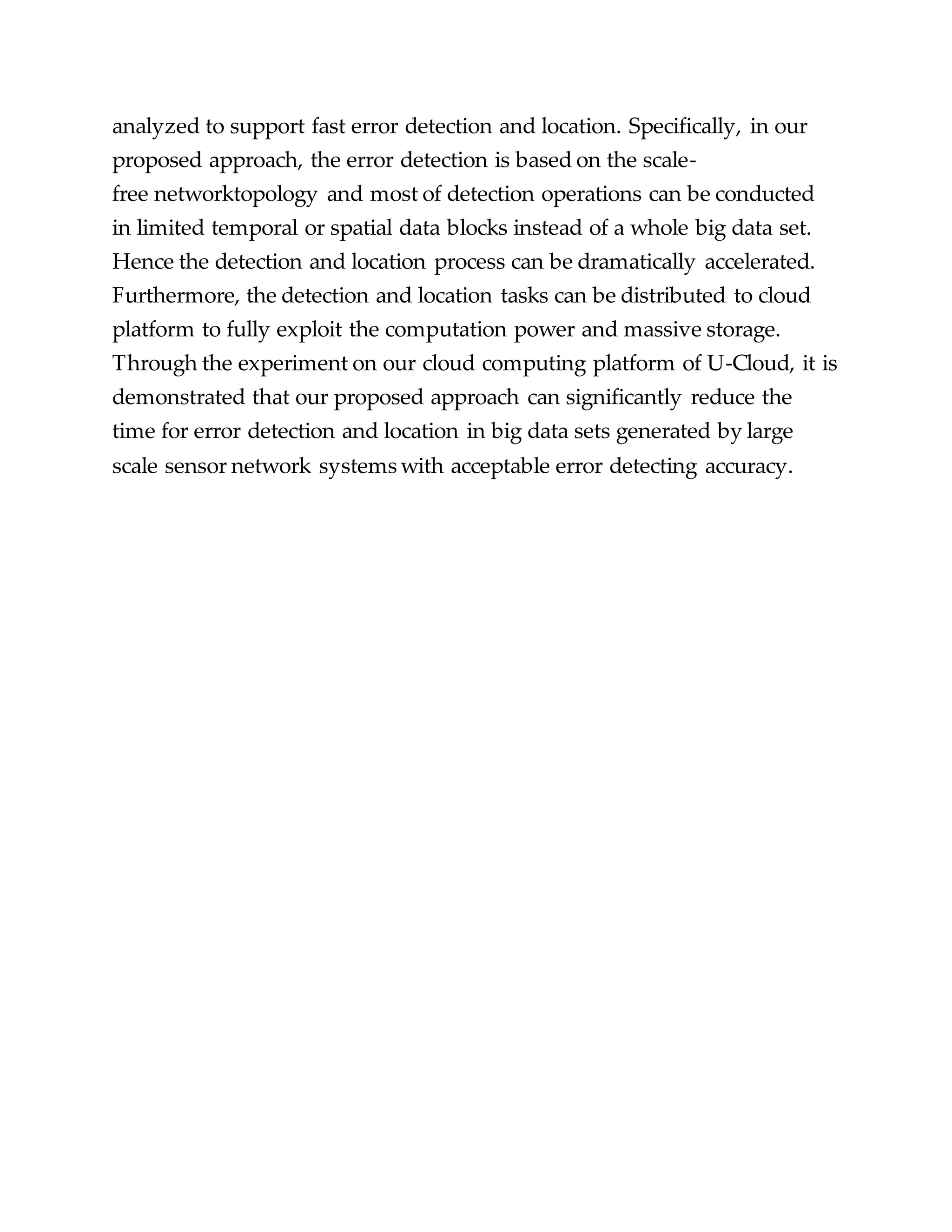 A Time Efficient Approach For Detecting Errors In Big Sensor Data On Cloud Pdf