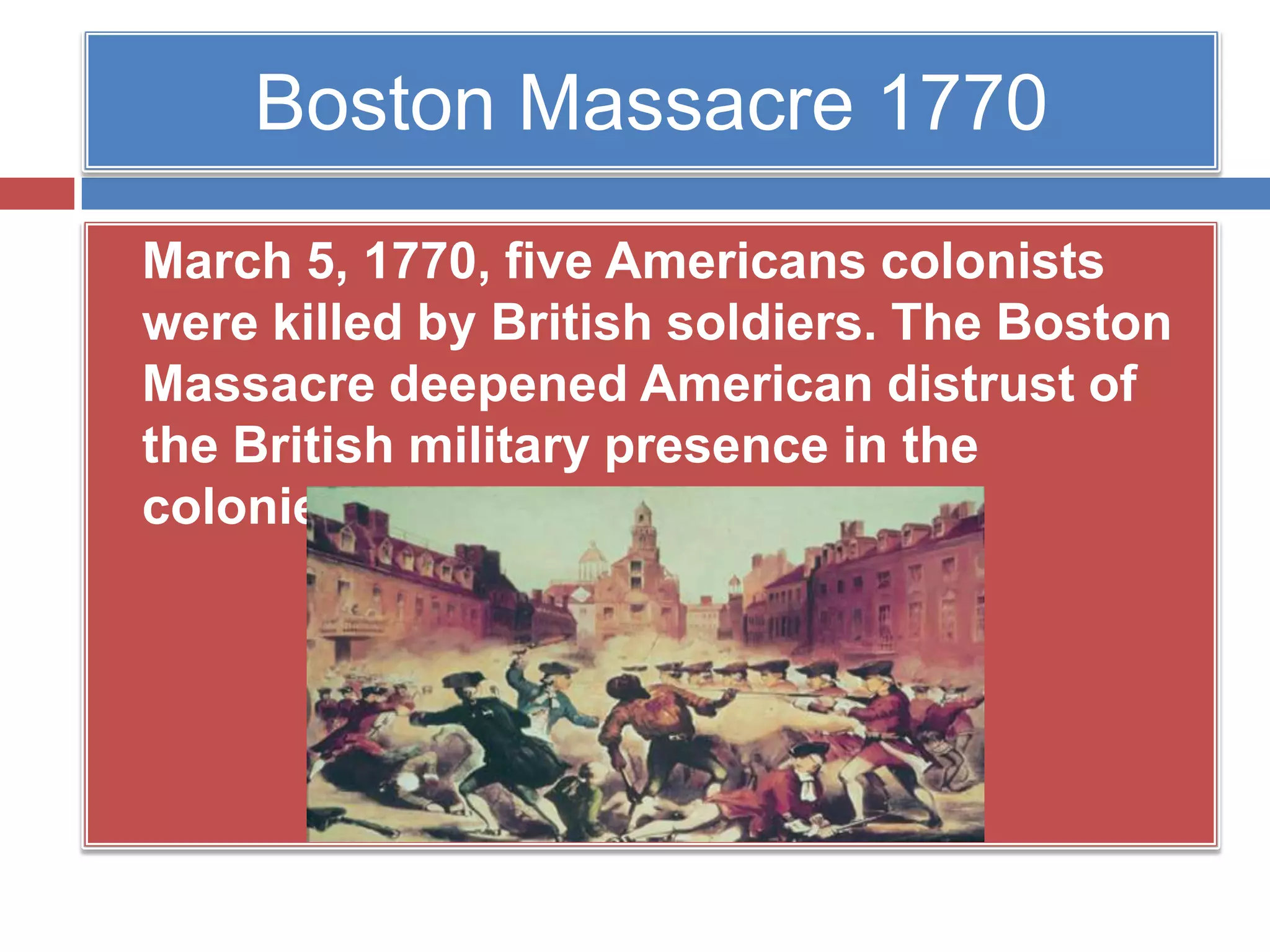 A Timeline Of American Revolution Events | PPTX