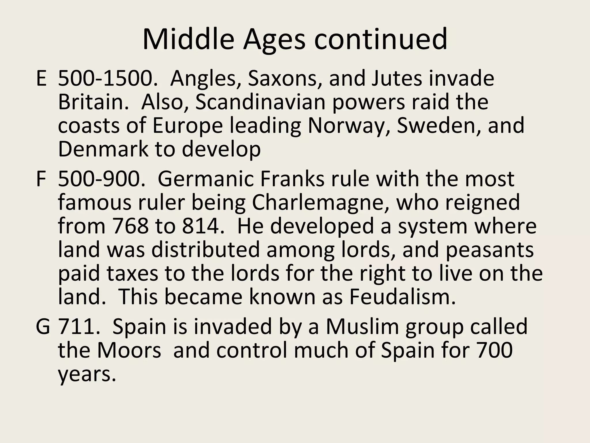 A Timeline Of Europe | PPT