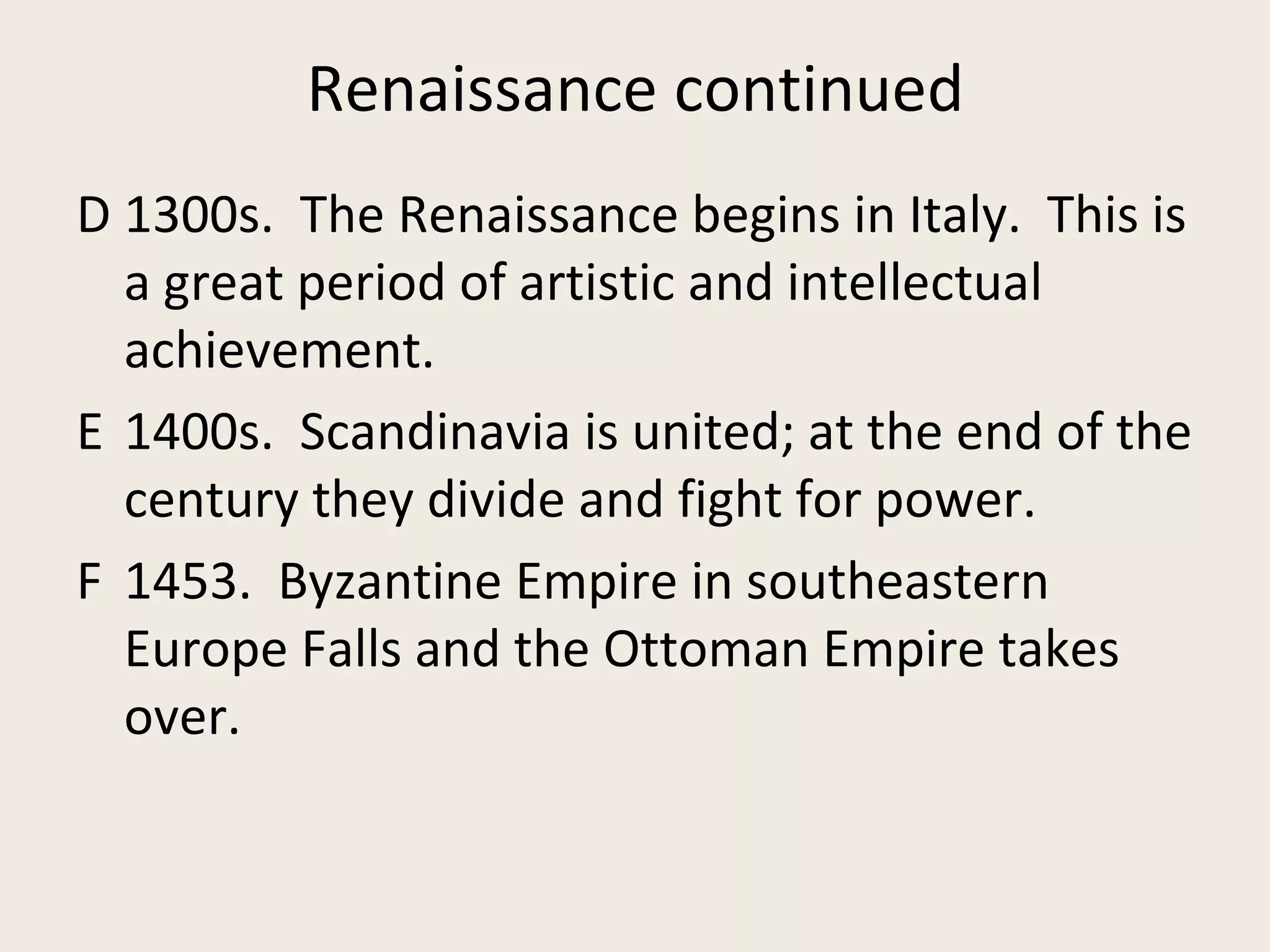 A Timeline Of Europe | PPT